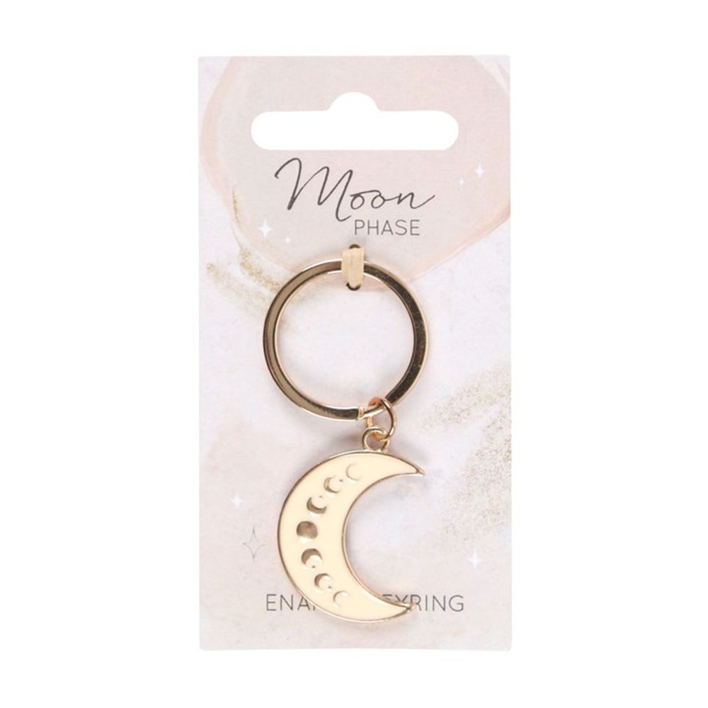 Moon Phase Crescent Enamel Keyring – Dolly Daydreams